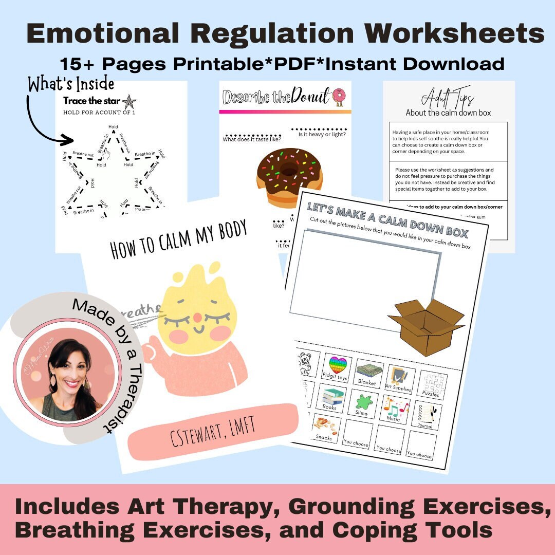Emotional Regulation for Kids Printable, Coping Skills for Kids ...