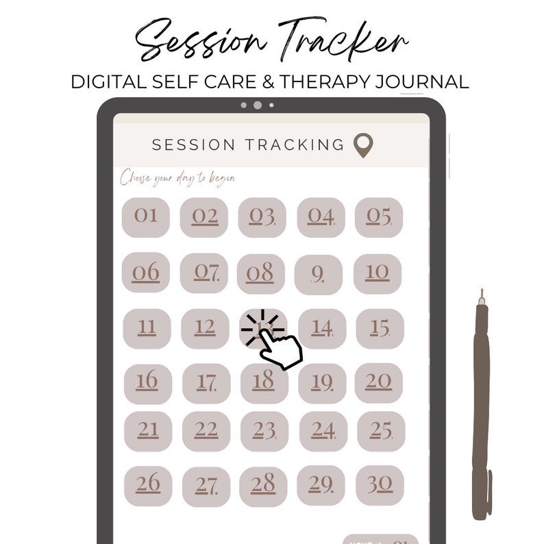 Digital Therapy Journal and Notebook,session Meeting Notes for ...