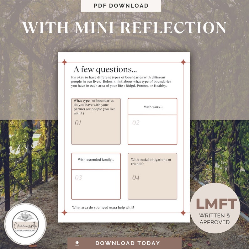 Boundaries Quiz: Adult Self-reflection Worksheet (PDF Download) - Etsy