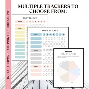 Digital Habit Tracker: Self Care Checklist (printable PDF) - Etsy