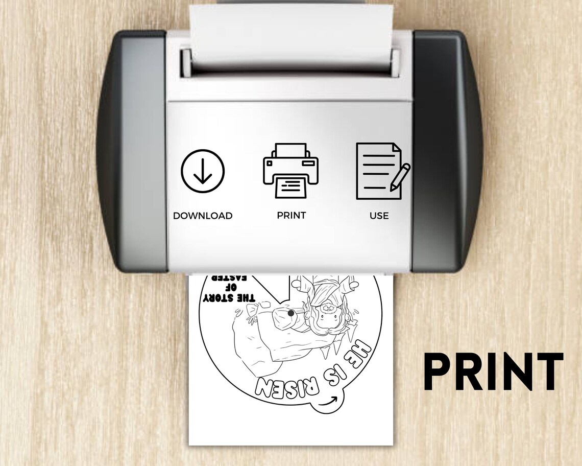 Easter Story Coloring Wheel Craft, Easter Story Coloring Sheet for Kids ...