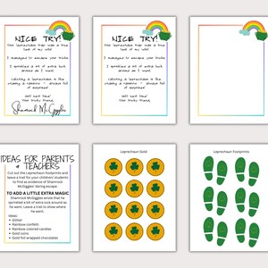 Leprechaun Letter for Kids Printable, Leprechaun Trap Note, St. Patrick ...