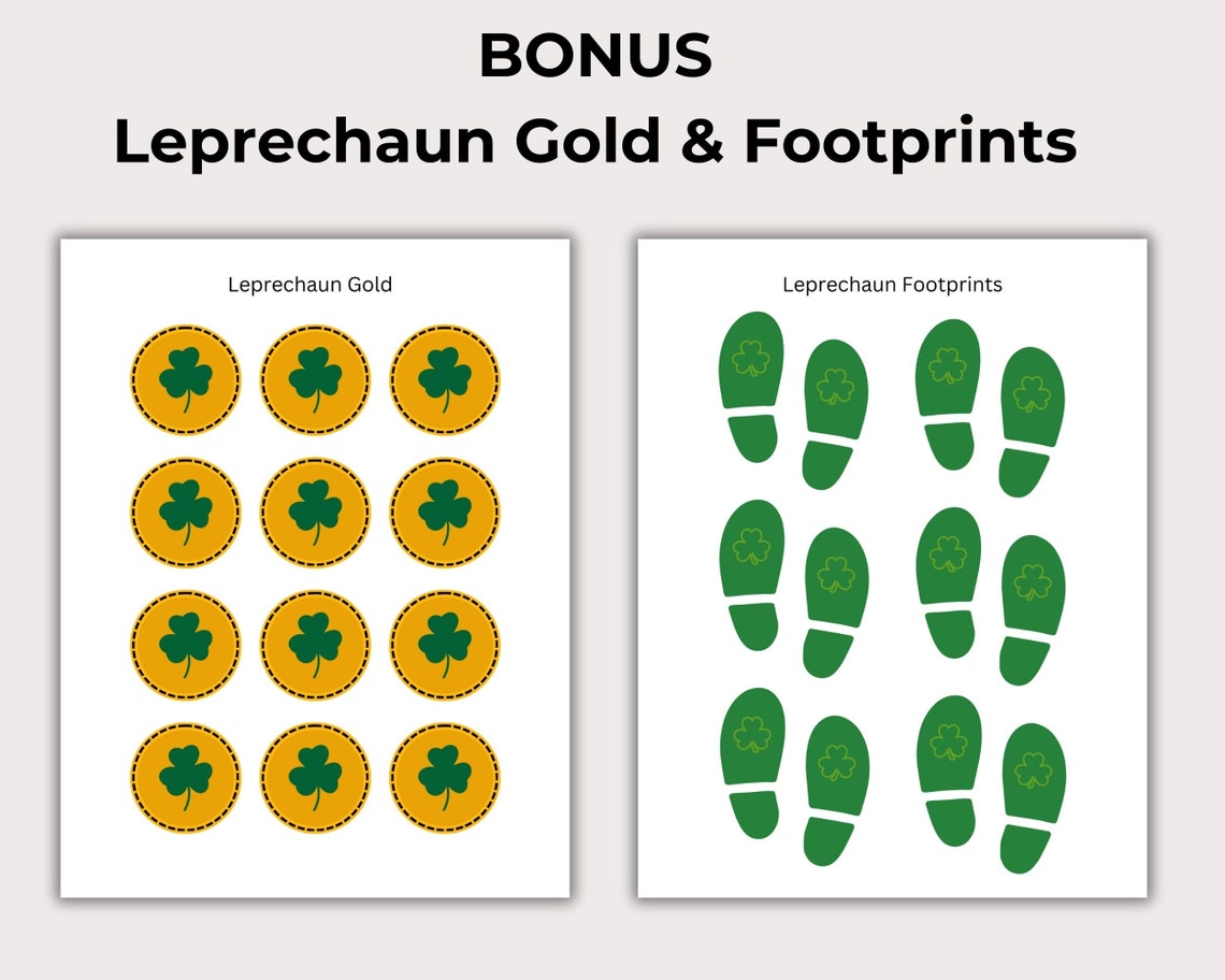 Leprechaun Letter for Kids Printable, Leprechaun Trap Note, St. Patrick ...