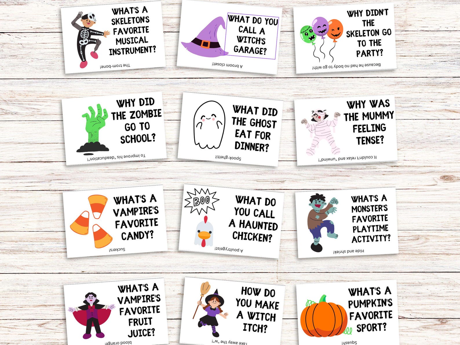 HALLOWEEN Printable Lunch Box Jokes | Halloweenthemed Lunch Notes ...