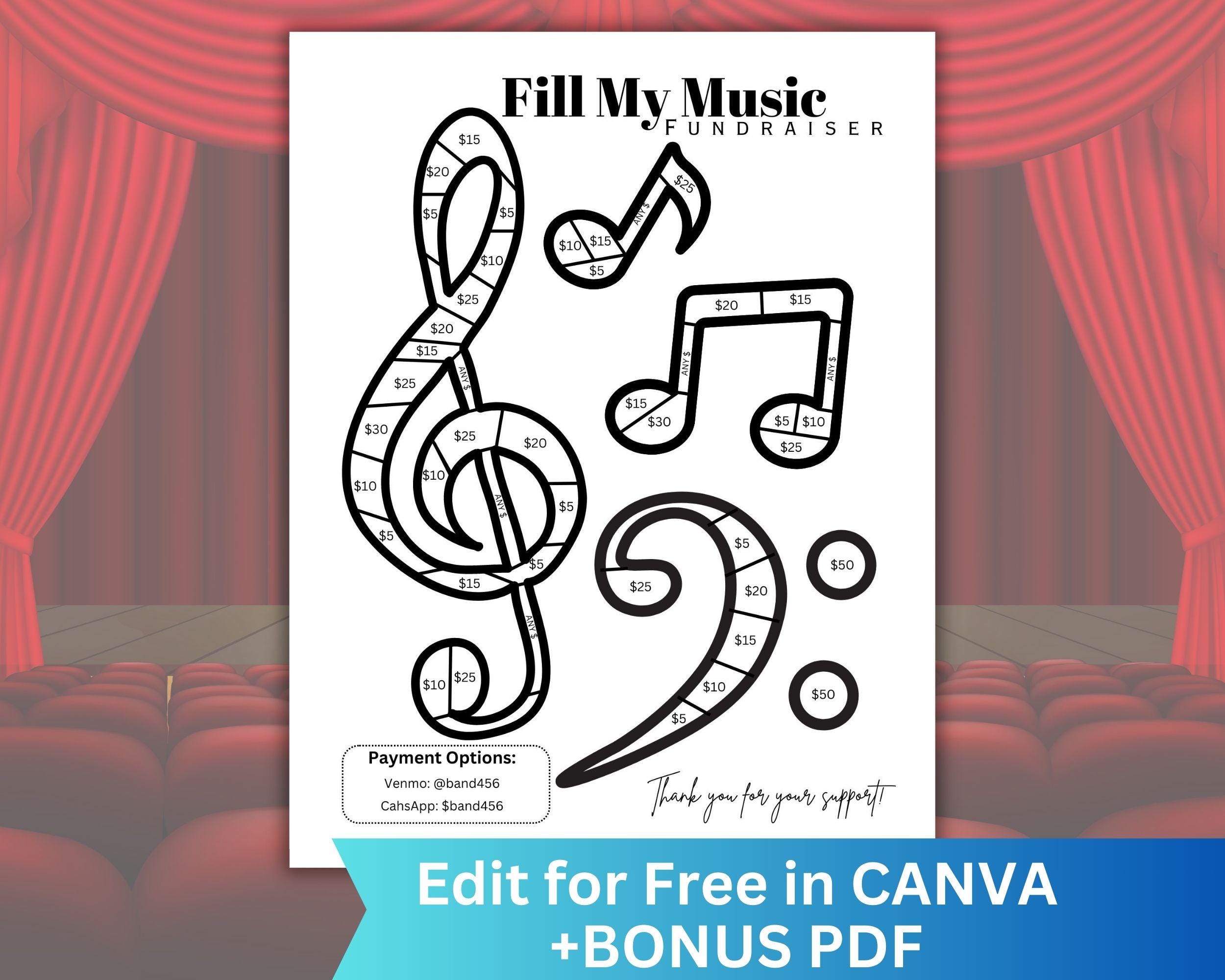 Fill My Music Notes Music Program Fundraiser, Band High School ...