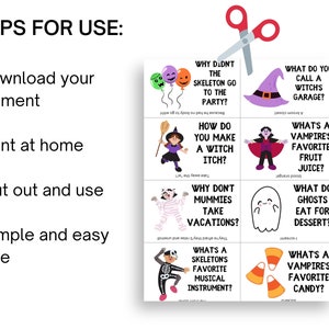 HALLOWEEN Printable Lunch Box Jokes | Halloweenthemed Lunch Notes ...