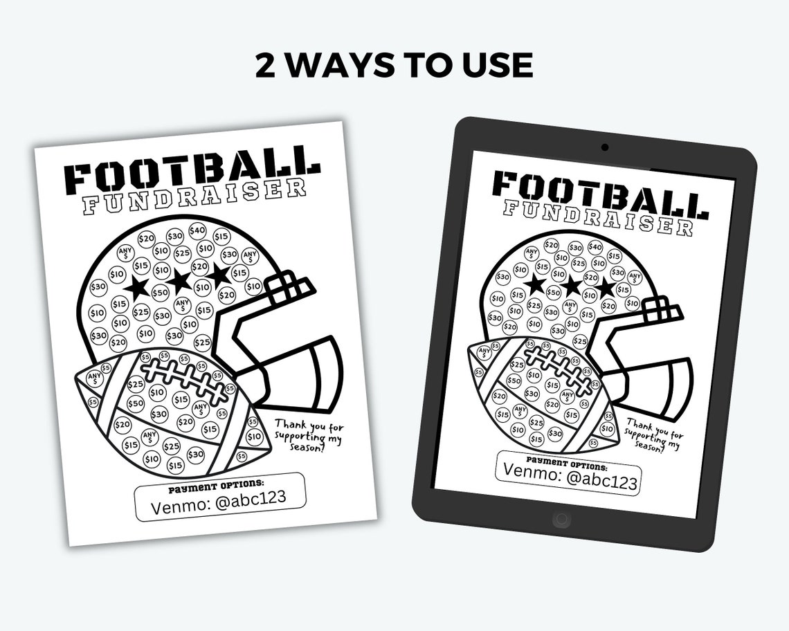 Editable Football Fundraiser Template, Easy Football Fundraiser Flyer ...