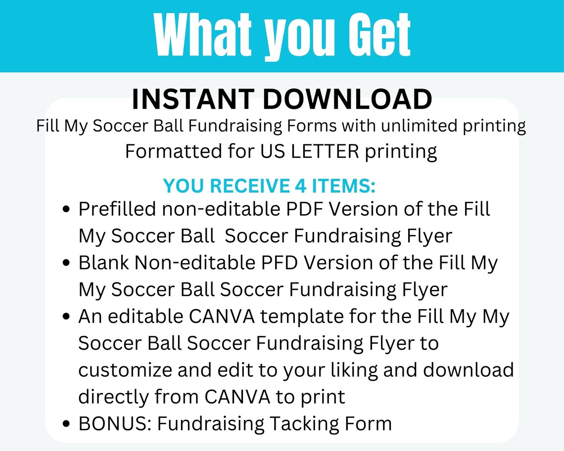 Editable Soccer Ball Fundraiser, Soccer Fundraiser, Soccer Team ...