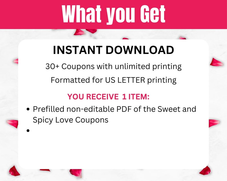 Love Coupons for Couples, Sweet and Spicy Gift Coupons, Romantic Coupon ...