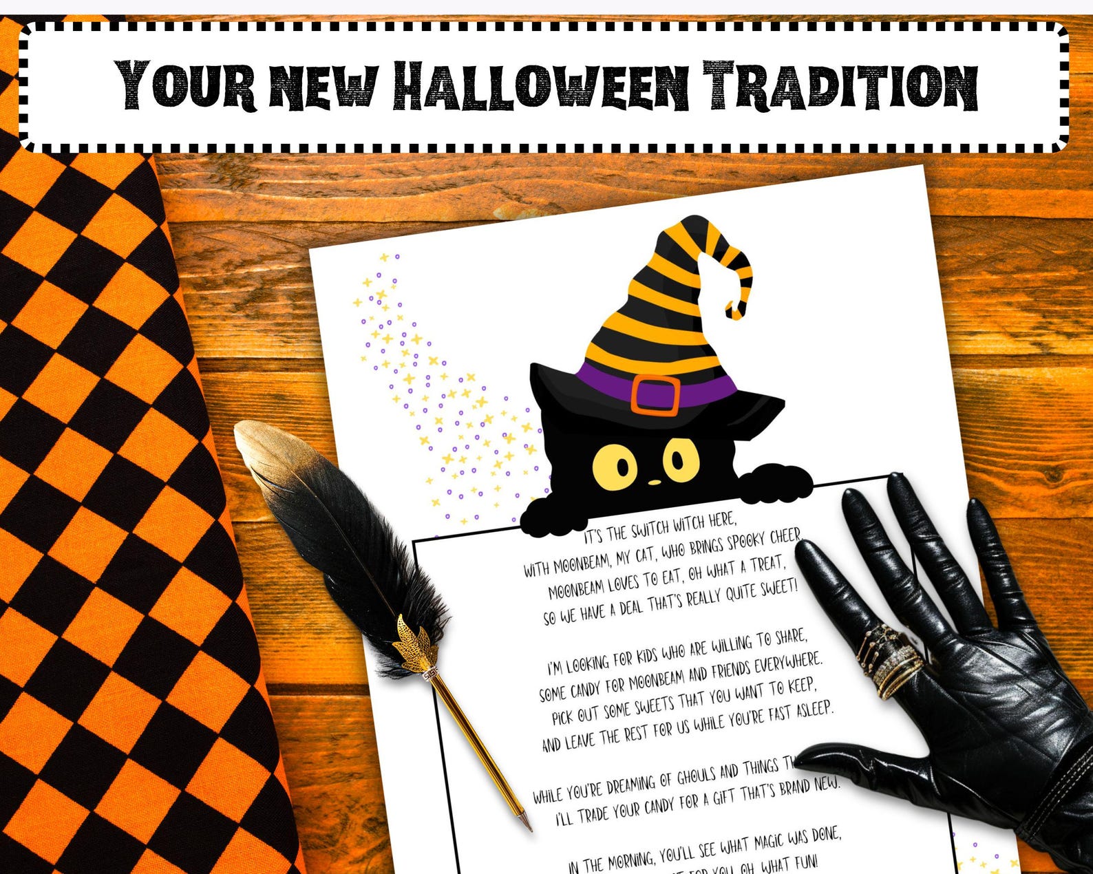 Kids Switch Witch Letter Printable, Candy Witch Halloween Tradition ...