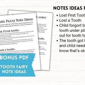 Editable Tooth Fairy Receipt, Tooth Fairy Letter, Note From Tooth Fairy ...