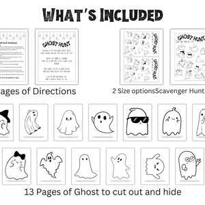 Ghost Hunt Halloween Party Printable Game, Easy Indoor Halloween ...