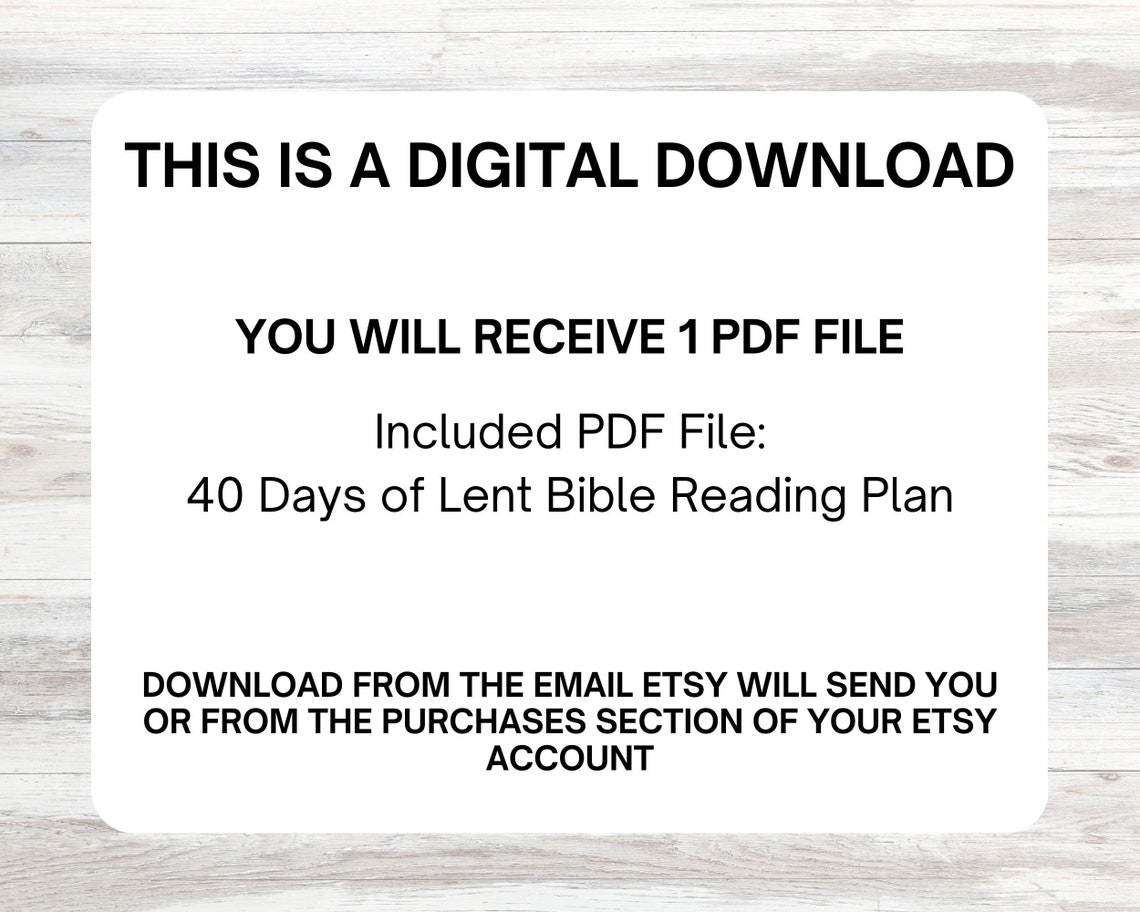 Lent Bible Reading Plan, Family Lent Calendar, 40 Days Scripture ...