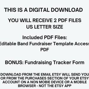 Editable Calendar Fundraiser, Unique Band Pick A Date to Donate ...