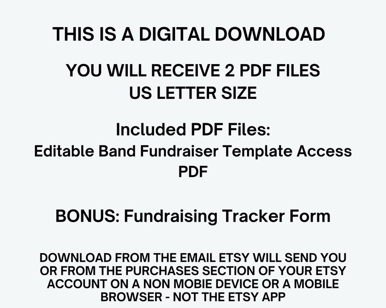 Editable Calendar Fundraiser, Unique Band Pick A Date to Donate ...