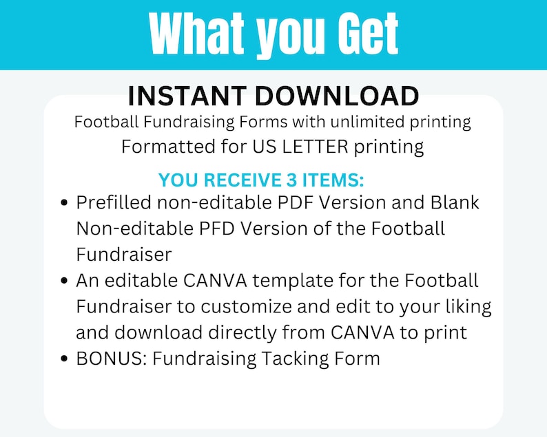Editable Football Fundraiser Template, Easy Football Fundraiser Flyer ...