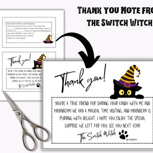 Kids Switch Witch Letter Printable, Candy Witch Halloween Tradition ...