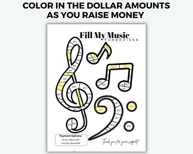 Fill My Music Notes Music Program Fundraiser, Band High School ...