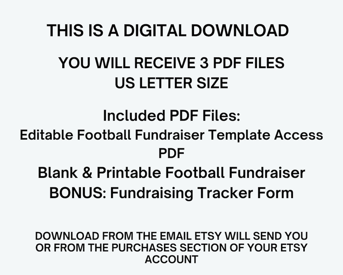 Editable Football Fundraiser Template, Easy Football Fundraiser Flyer ...