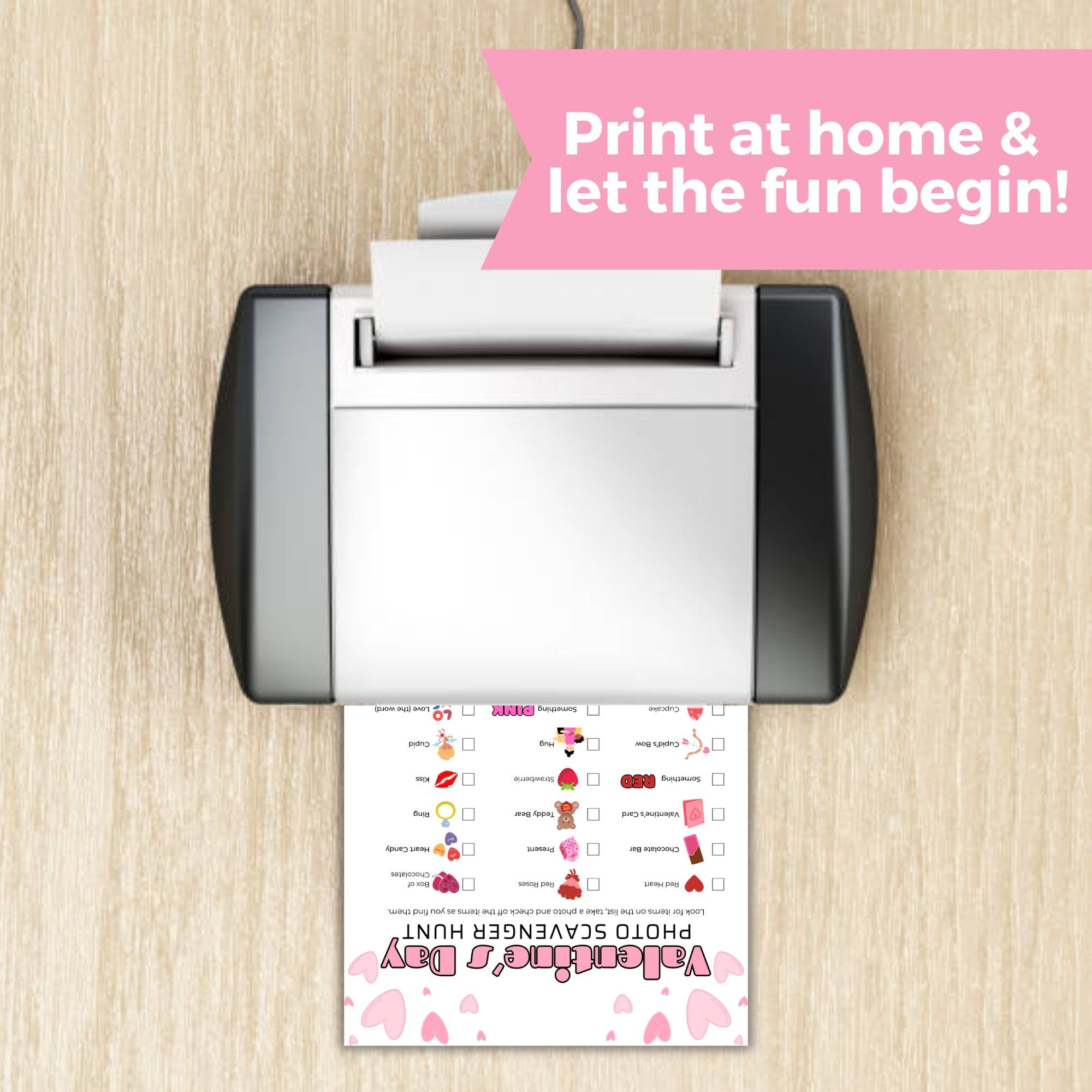 Valentine's Day Photo Scavenger Hunt, Valentine's Day Scavenger Hunt ...