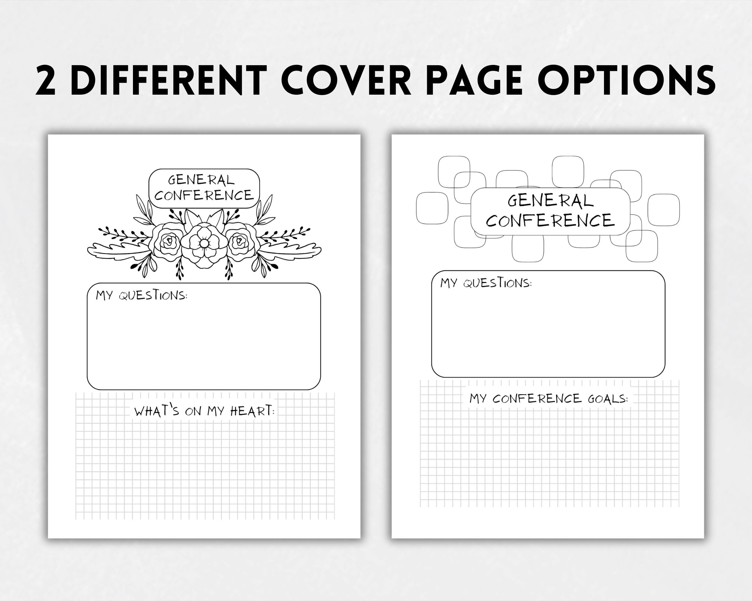 General Conference Note Pages, LDS General Conference Note Taking Pages ...