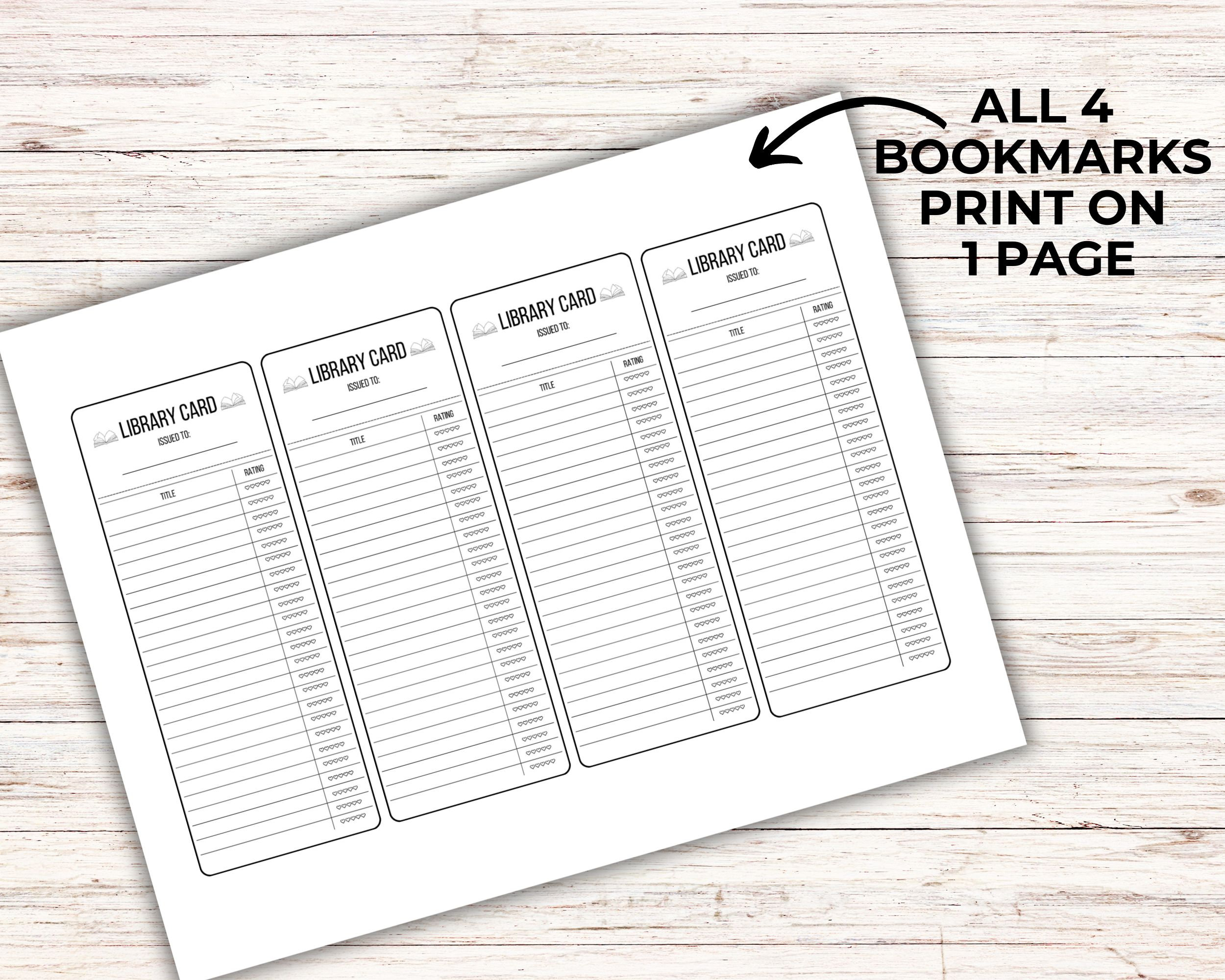 Bookshelf Bookmark Reading Tracker Printable, Coloring Bookcase ...