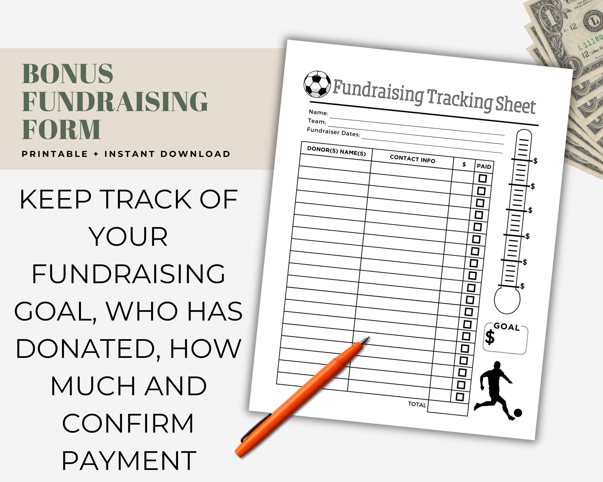 Soccer Fundraiser Template, Soccer Ball Fundraiser, Soccer Team ...
