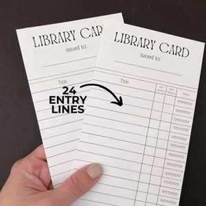Library Card Bookmark Reading List Printable, Reading Bookmark, Reading ...