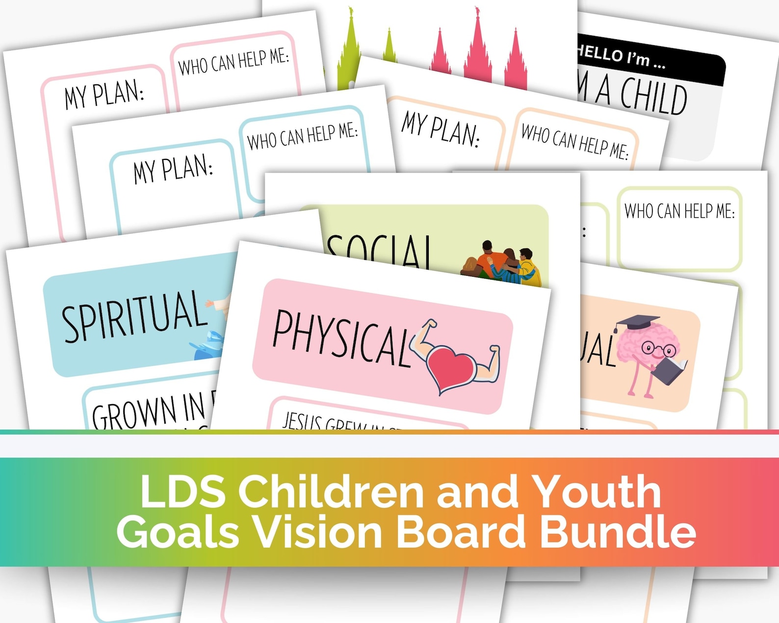 Children and Youth Program Goal Setting Bundle, Church of Jesus Christ ...