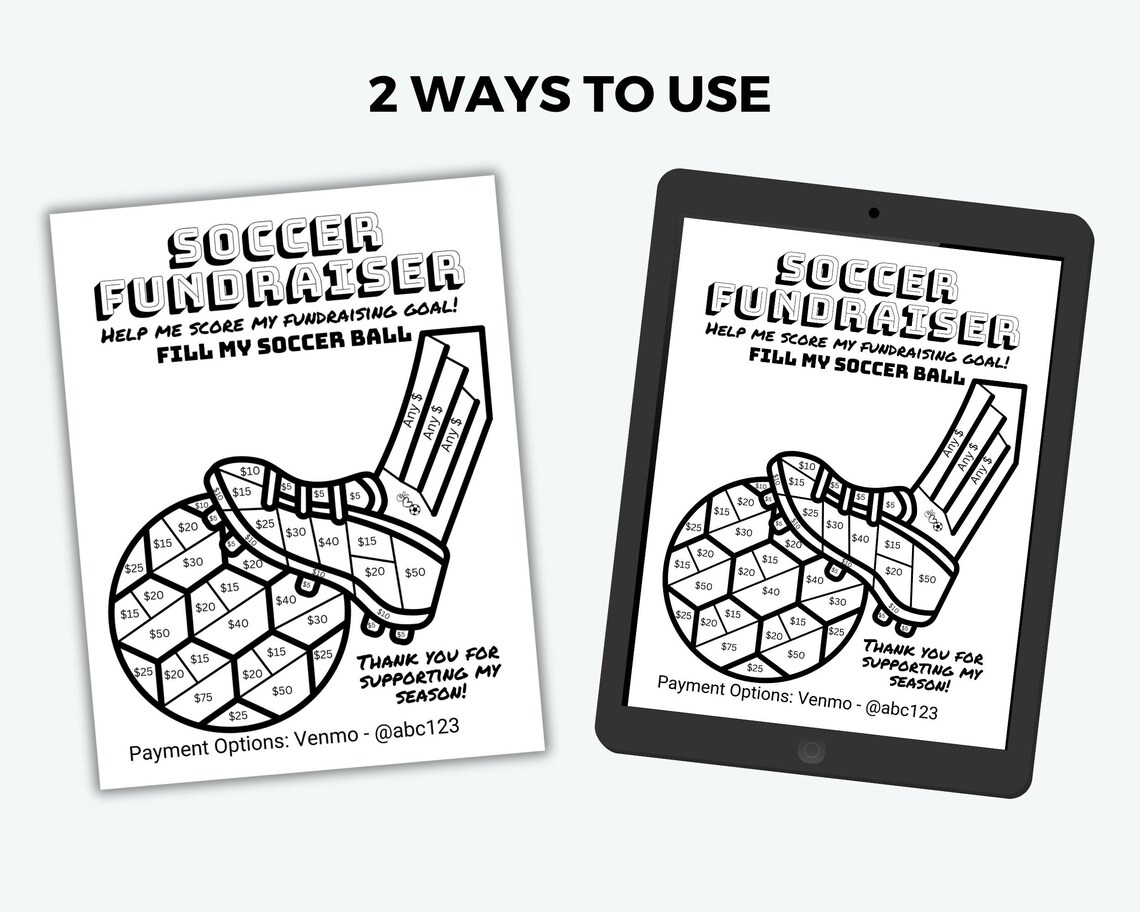 Editable Soccer Ball Fundraiser, Soccer Fundraiser, Soccer Team ...