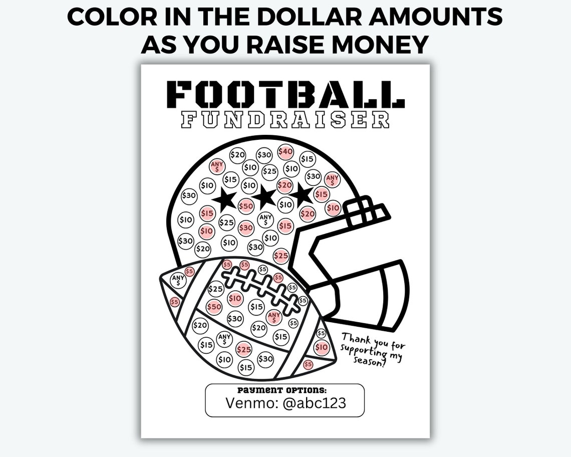 Editable Football Fundraiser Template, Easy Football Fundraiser Flyer ...
