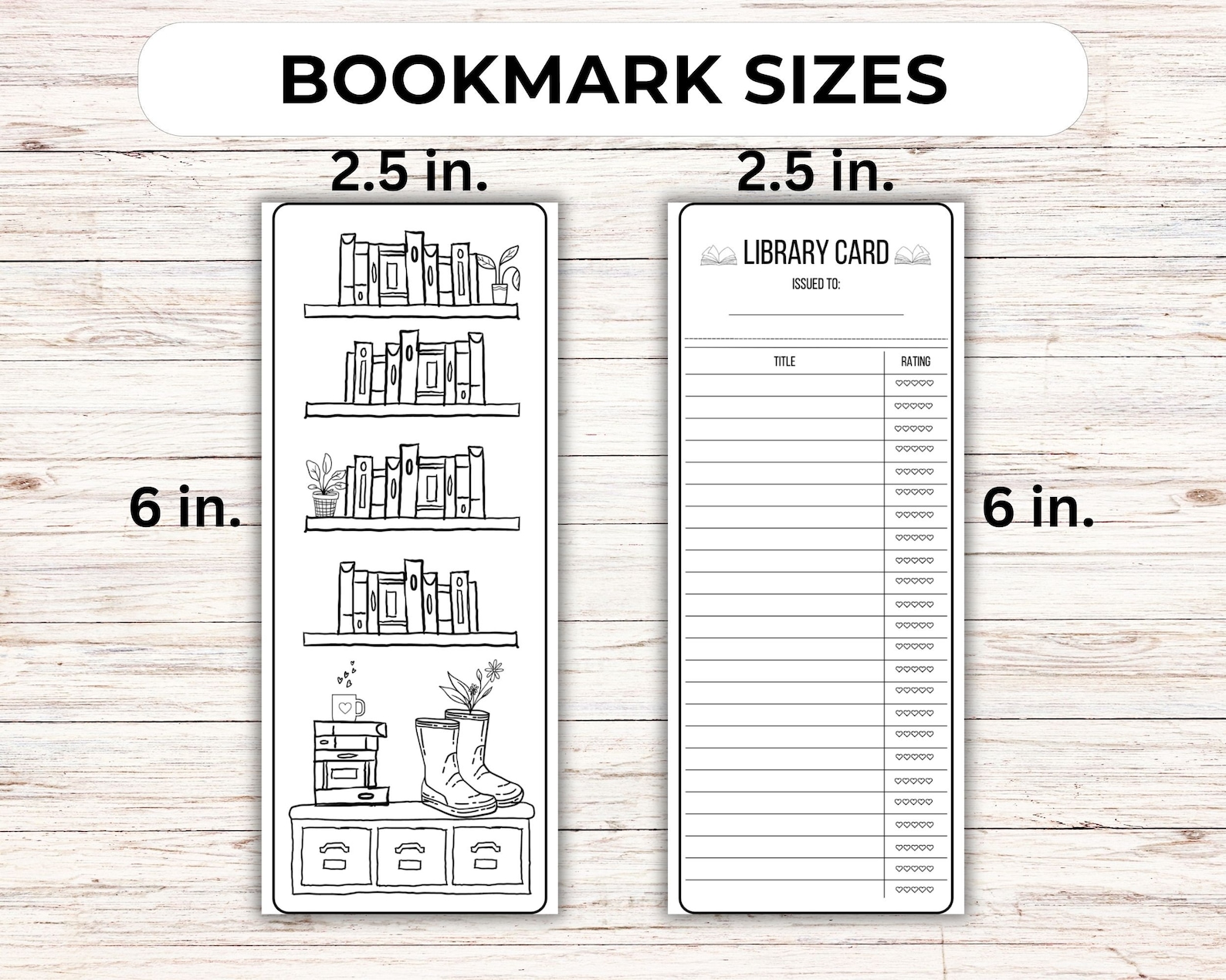 Bookshelf Bookmark Reading Tracker Printable, Coloring Bookcase ...