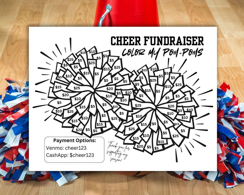 Editable Cheer Fundraiser Flyer Printable Bundle, Cheerleading Team ...