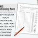 Editable Calendar Fundraiser, Unique Band Pick A Date to Donate ...