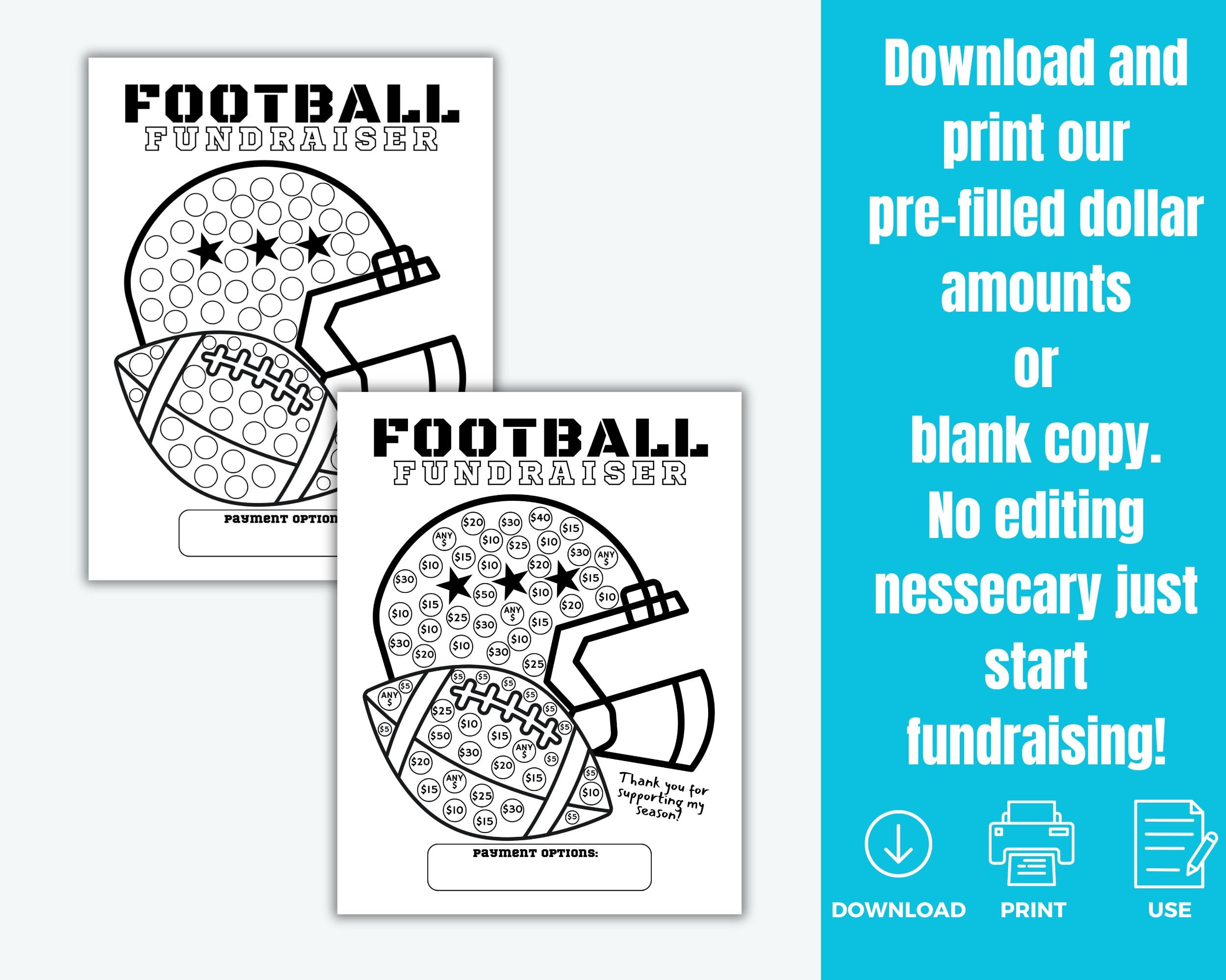 Editable Football Fundraiser Template, Easy Football Fundraiser Flyer ...