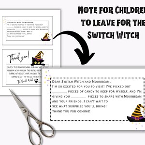 Kids Switch Witch Letter Printable, Candy Witch Halloween Tradition ...