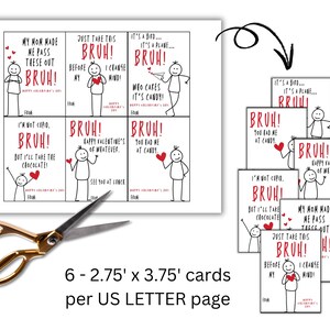 Bruh Valentines Day Cards, Bruh My Mom Made Stick Figure Valentine ...