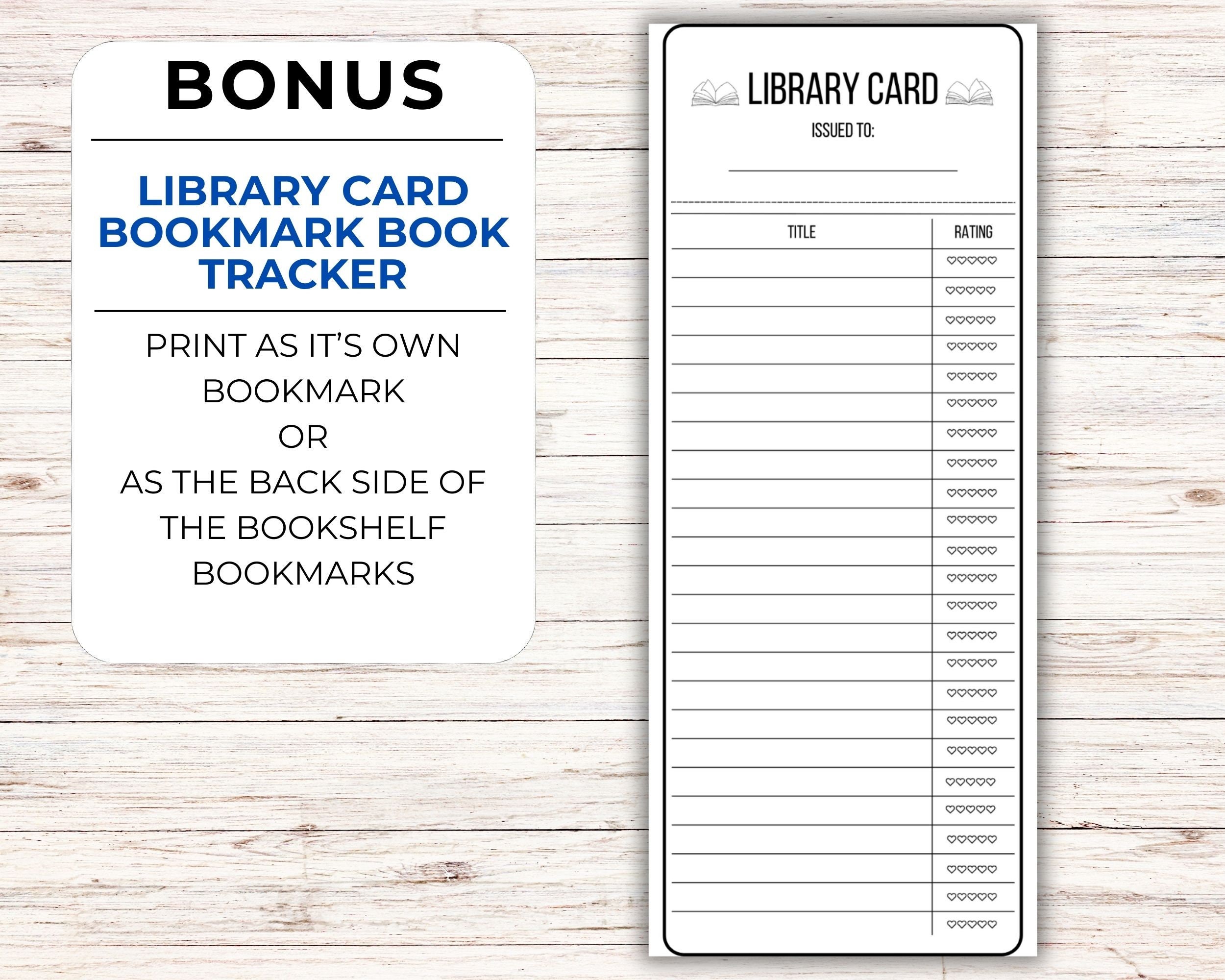 Bookshelf Bookmark Reading Tracker Printable, Coloring Bookcase ...