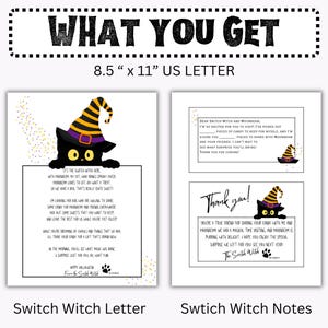 Kids Switch Witch Letter Printable, Candy Witch Halloween Tradition ...