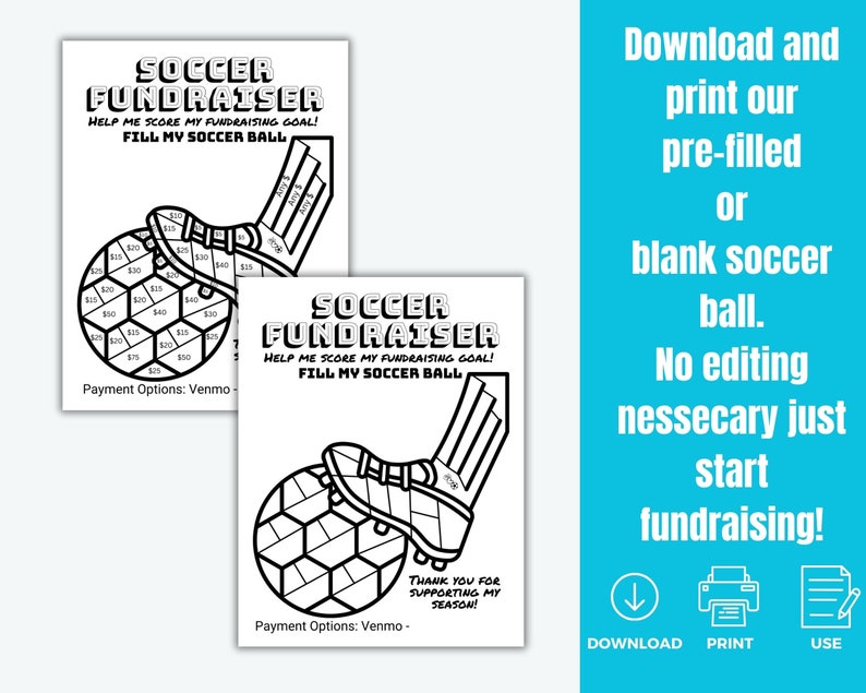 Editable Soccer Ball Fundraiser, Soccer Fundraiser, Soccer Team ...