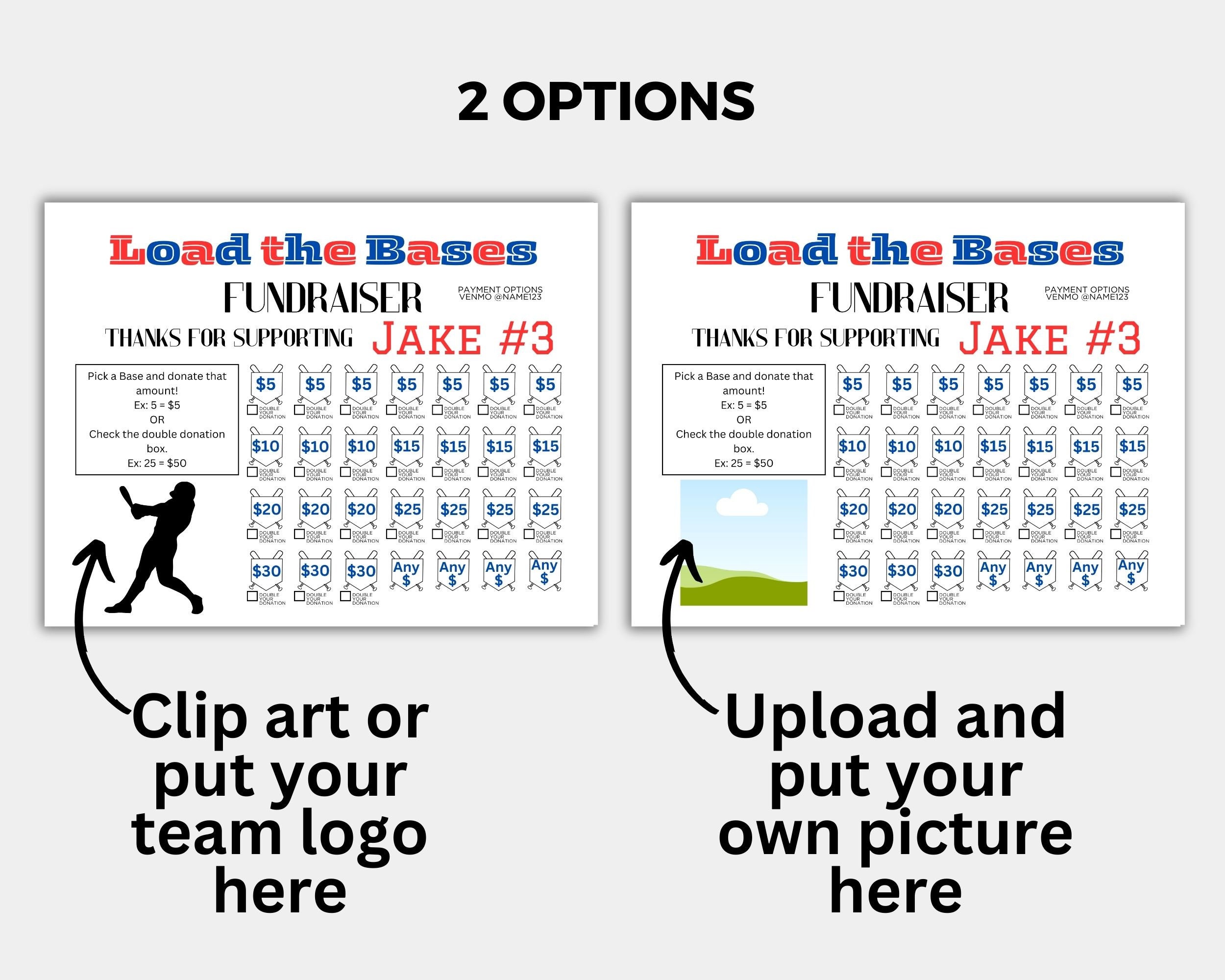 Unique Baseball Fundraiser, Load the Bases Fundraiser, Baseball Team ...