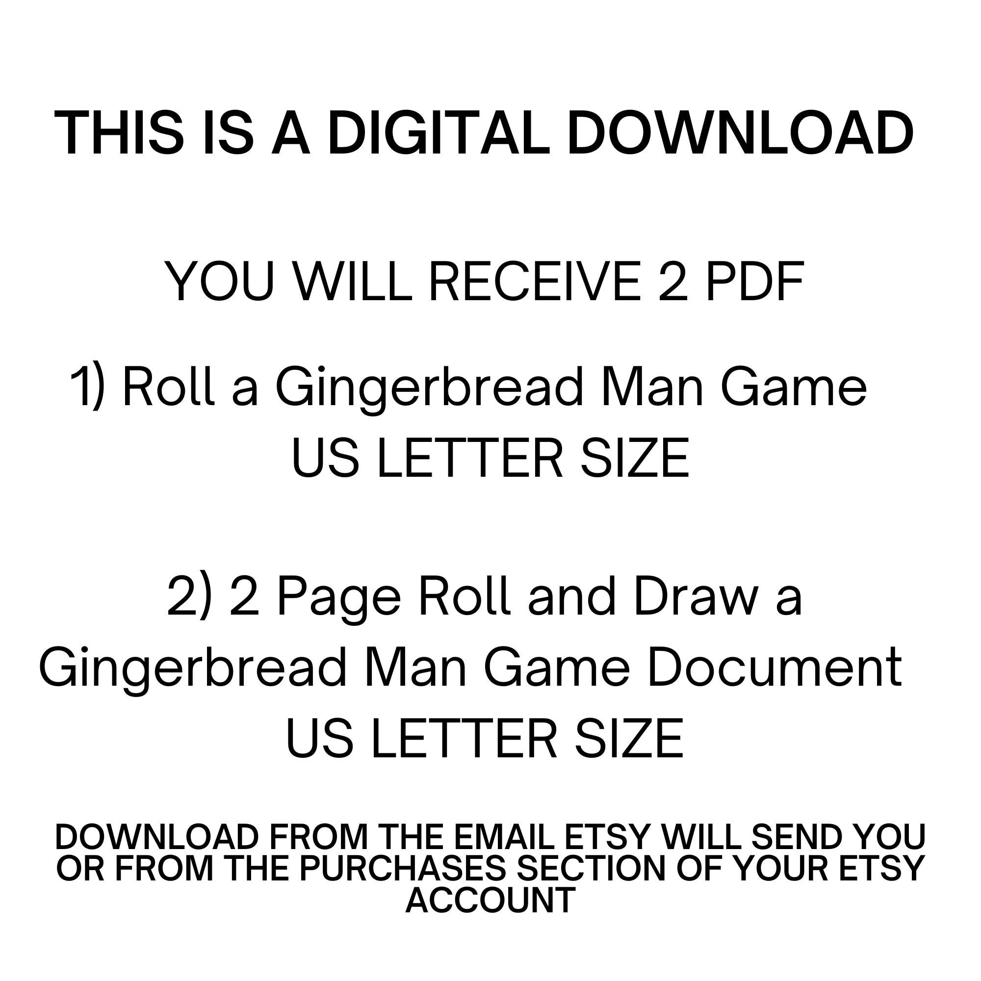 Roll a Gingerbread Man Dice Game for Kids Roll a Dice Game Classroom ...