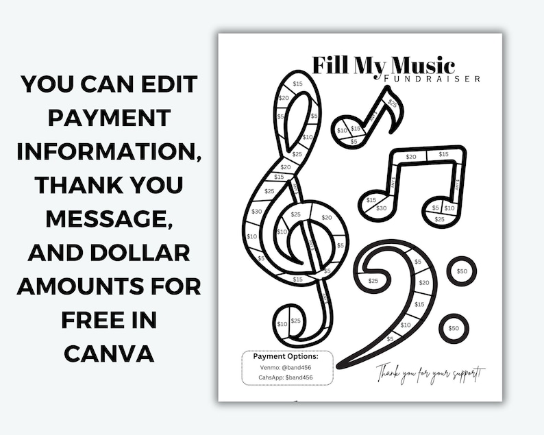 Fill My Music Notes Music Program Fundraiser, Band High School ...