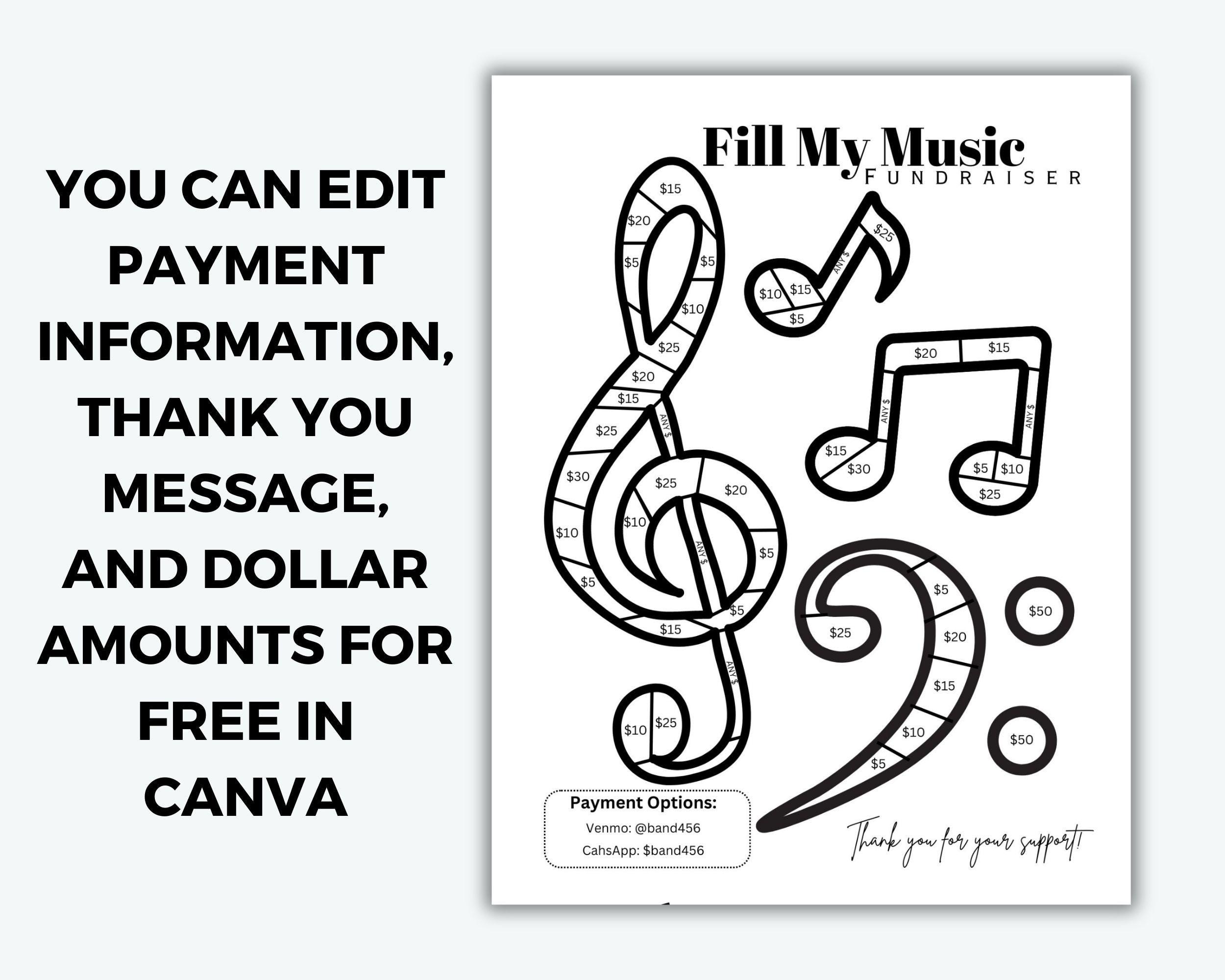 Fill My Music Notes Music Program Fundraiser, Band High School ...