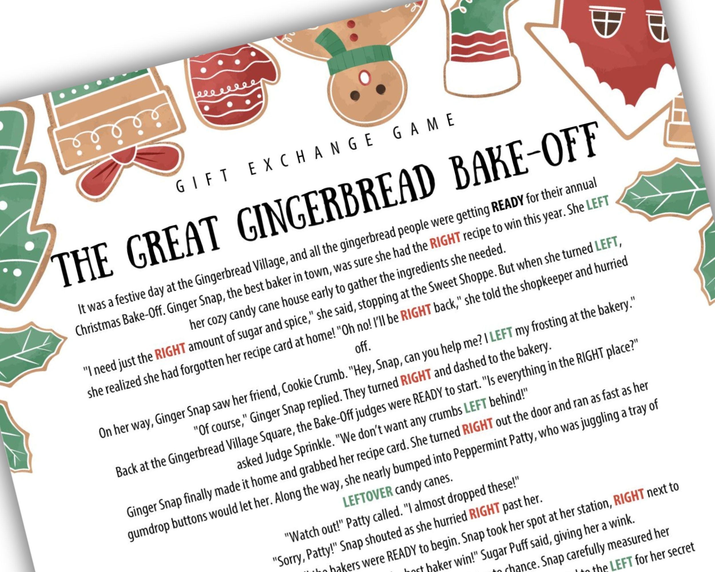 Christmas Left Right Game. Christmas Gift Exchange Game, Cookie ...