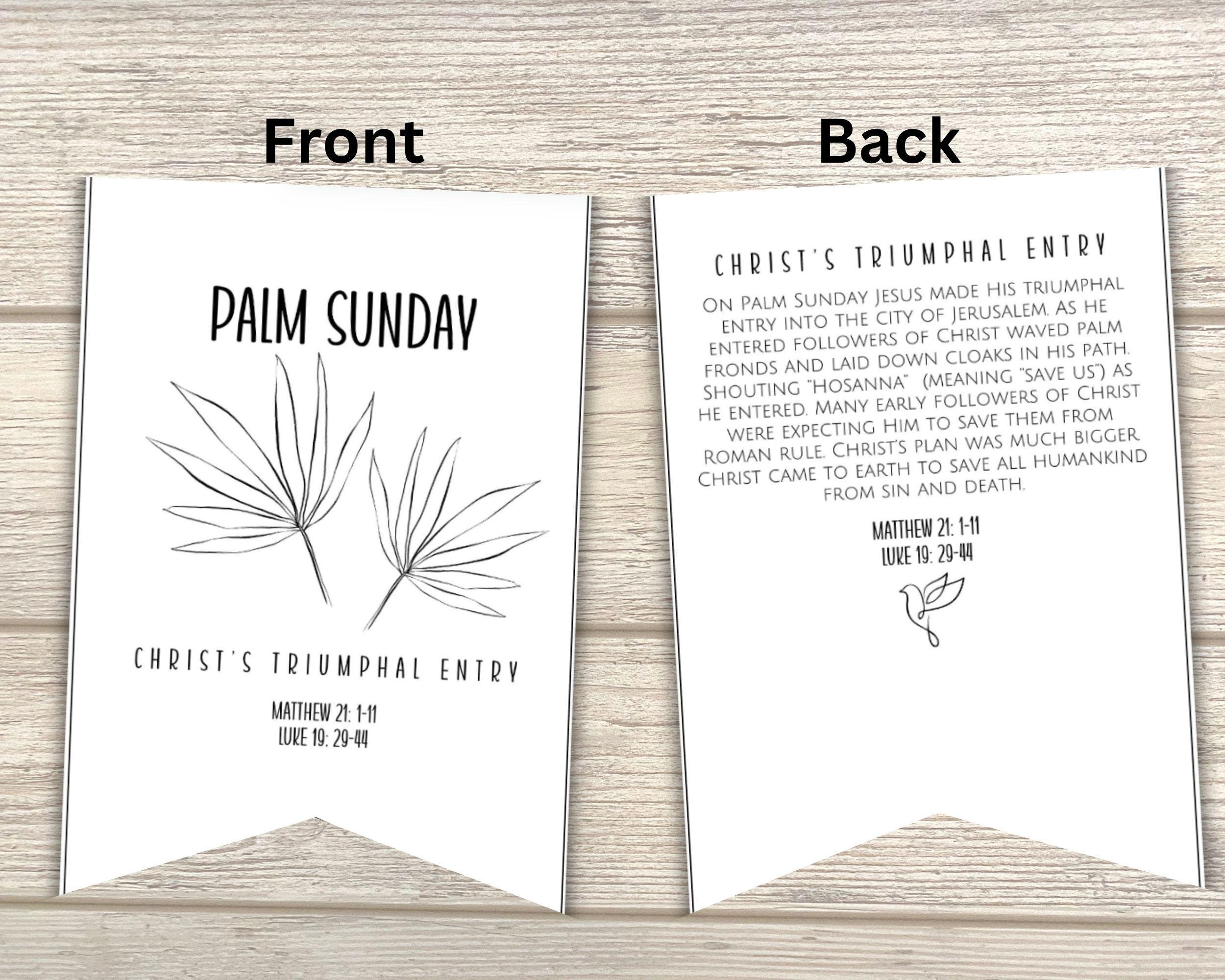 Holy Week Countdown, Holy Week Study Cards, Holy Week Advent, Easter ...