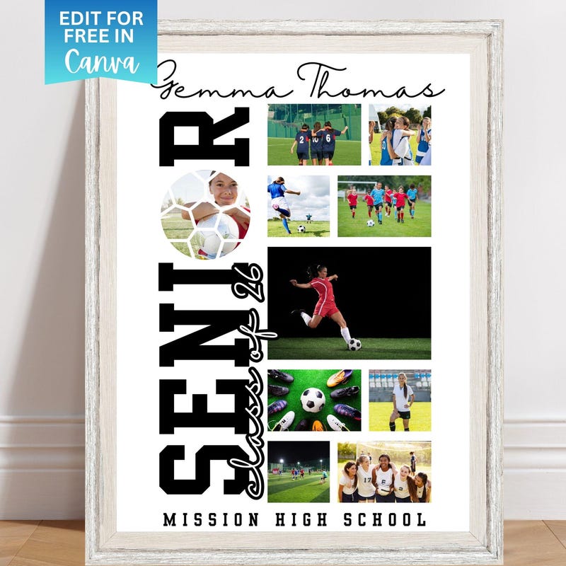 2026 Soccer Senior Poster - Etsy