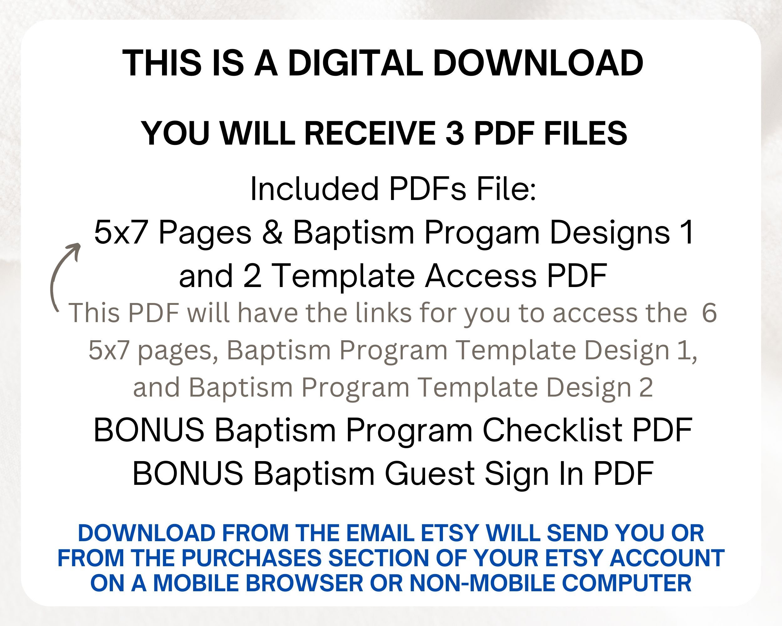 Editable LDS Baptism Program, 1/2 Page Baptism Program Template for Boy ...