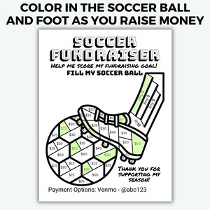 Editable Soccer Ball Fundraiser, Soccer Fundraiser, Soccer Team ...