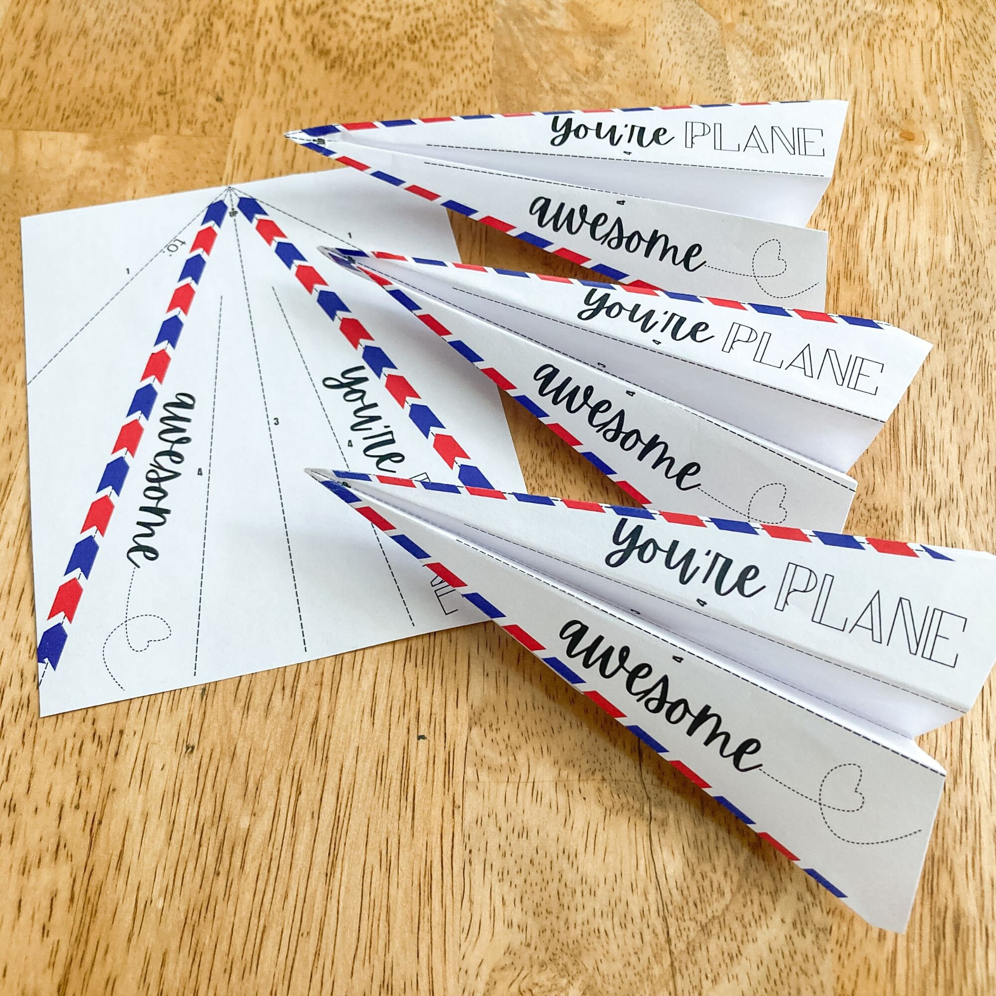 Paper Airplane Valentines Printable, You're Plane Awesome Valentines ...